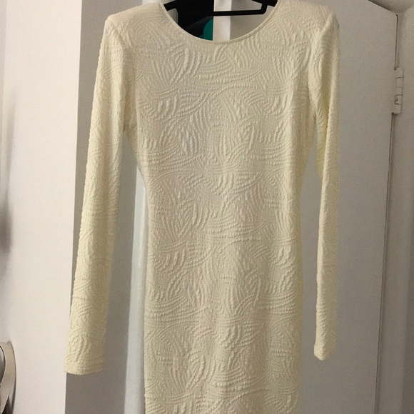 Backstage | Dresses | Backstage White Mini Dress With Open Back Xs ...